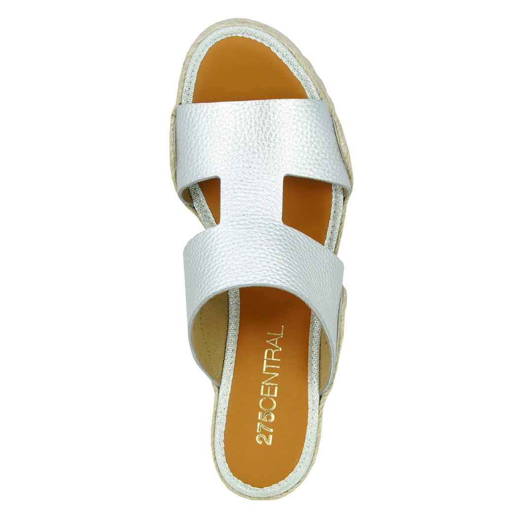 Christie Metallic Espadrille Wedge Slide – Footnotes