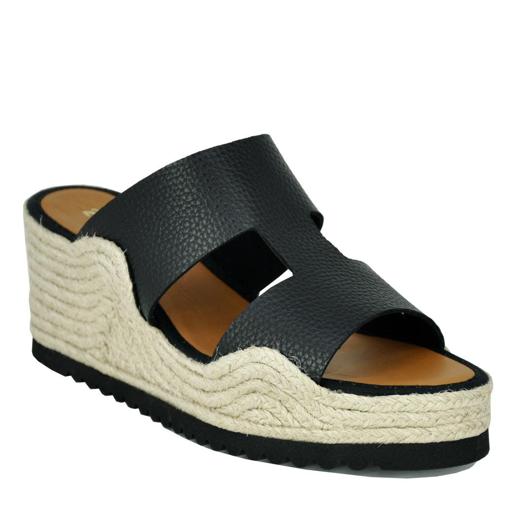 Christie Leather Espadrille Wedge Slide – Footnotes