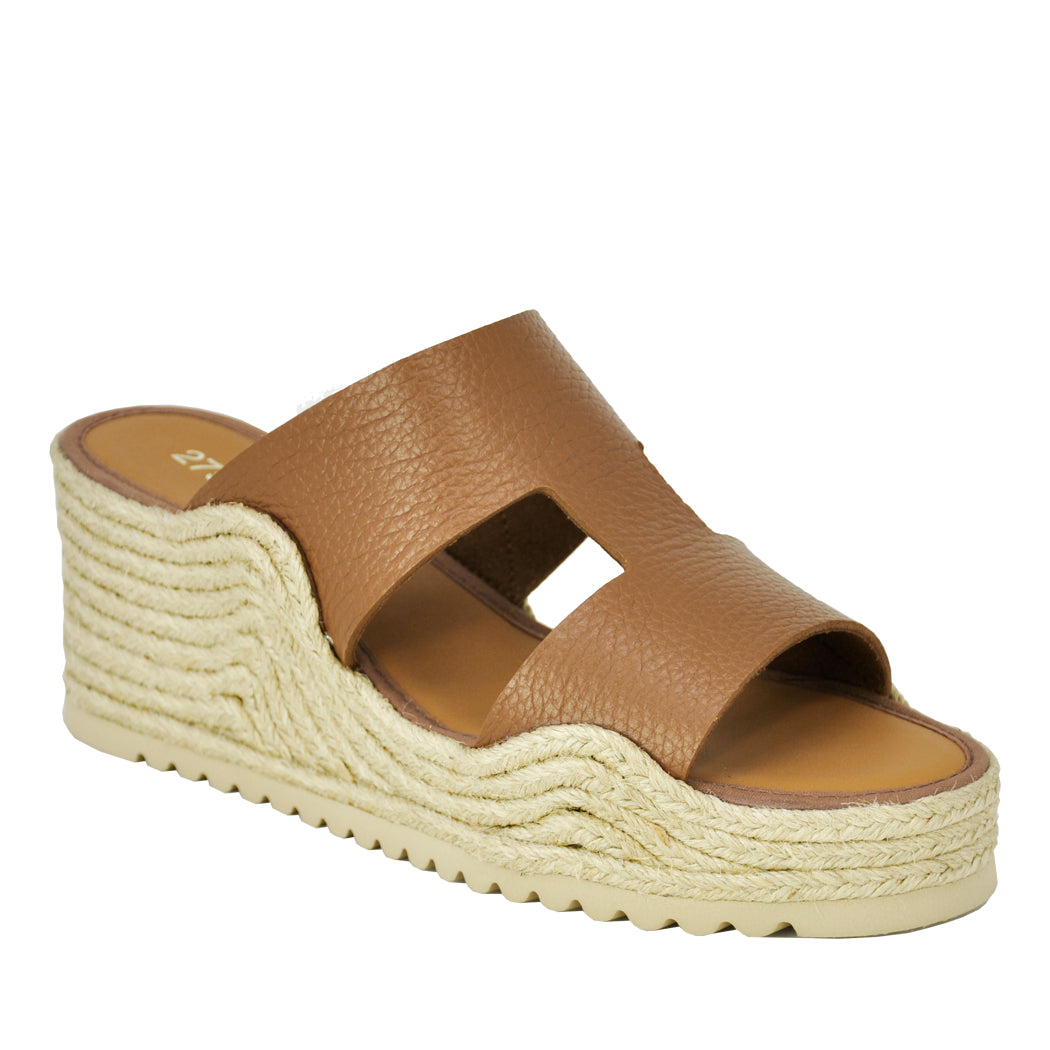Christie Leather Espadrille Wedge Slide – Footnotes
