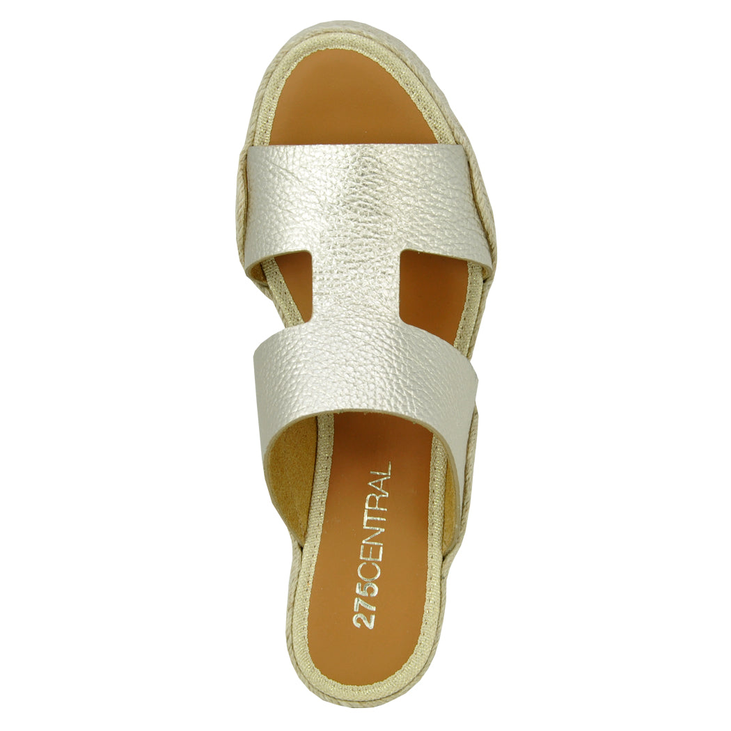Christie Leather Espadrille Wedge Slide – Footnotes