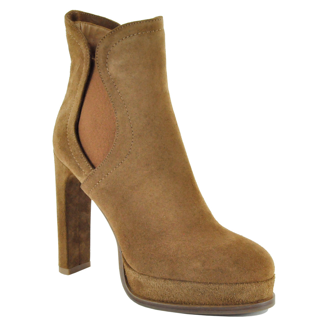 Cora Suede Heel Platform Boot – Footnotes