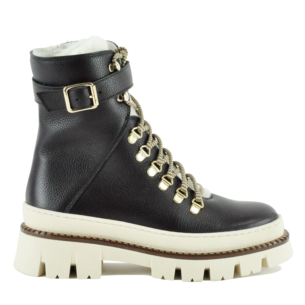 Ella Leather Lace Fur Boot – Footnotes