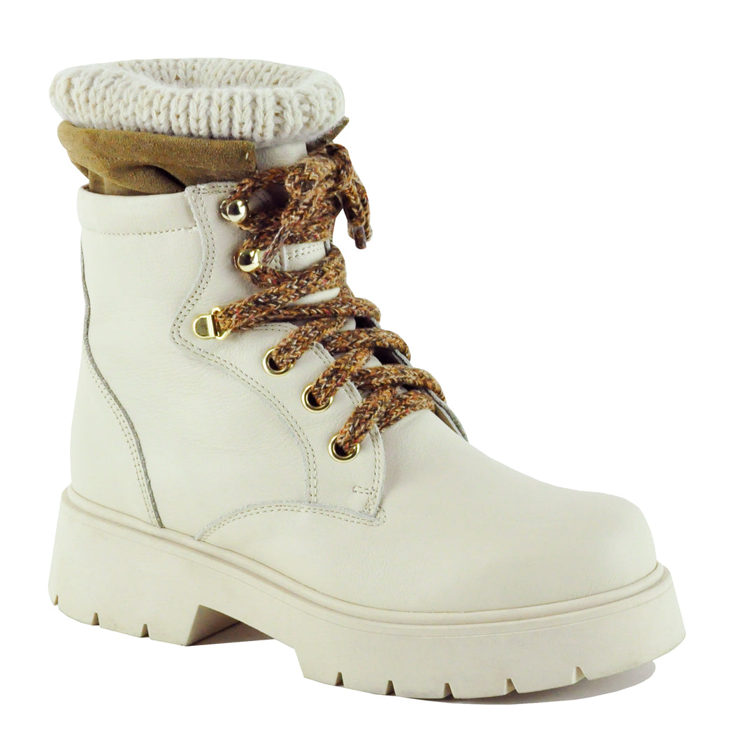 Eva Leather Tie Sock Bootie – Footnotes