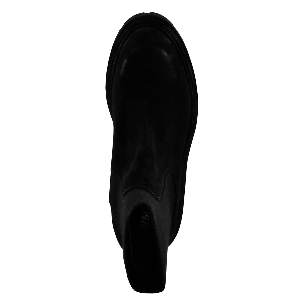 Felicity Suede Flat Bootie – Footnotes