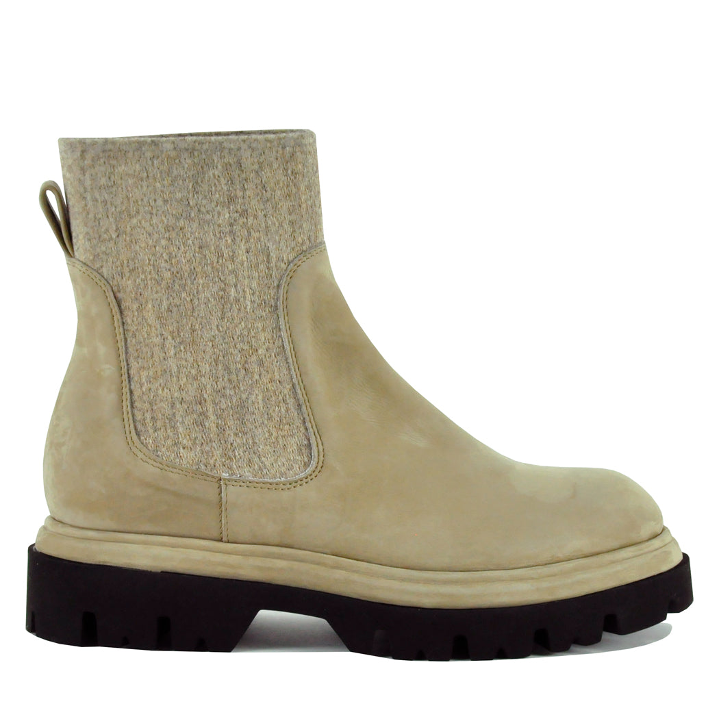 Felicity Suede Flat Bootie – Footnotes