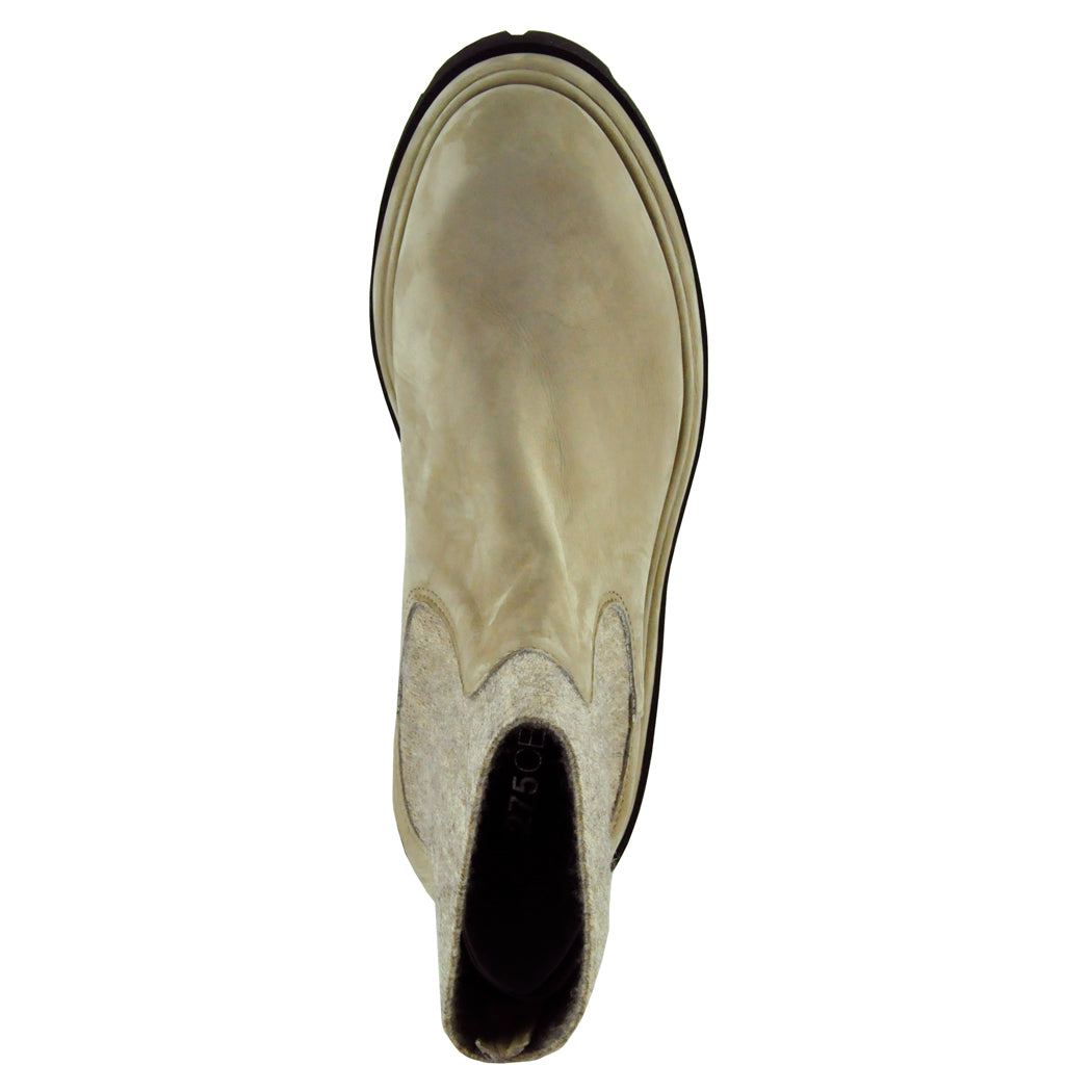 Felicity Suede Flat Bootie – Footnotes