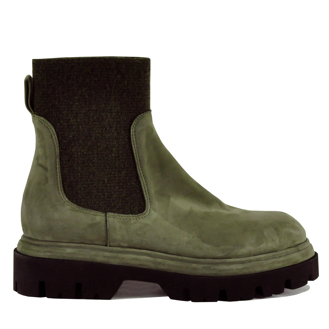 Felicity Suede Flat Bootie – Footnotes
