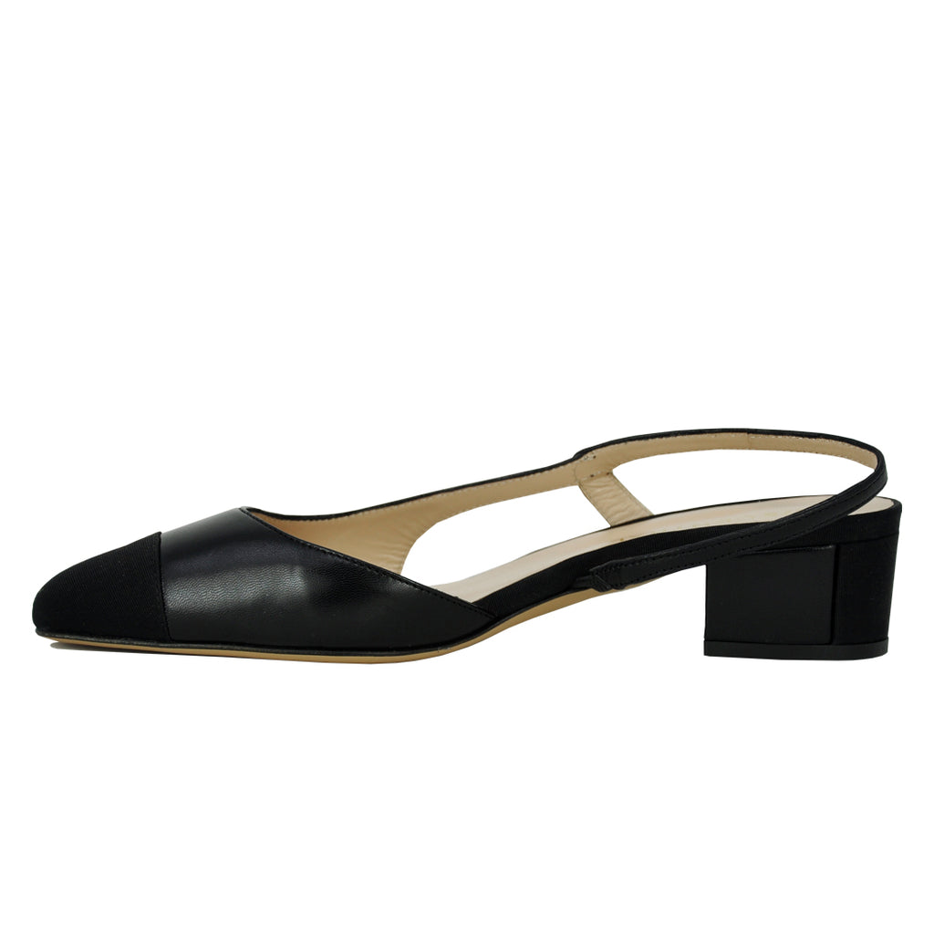 Fletcher Leather Heel Slingback – Footnotes