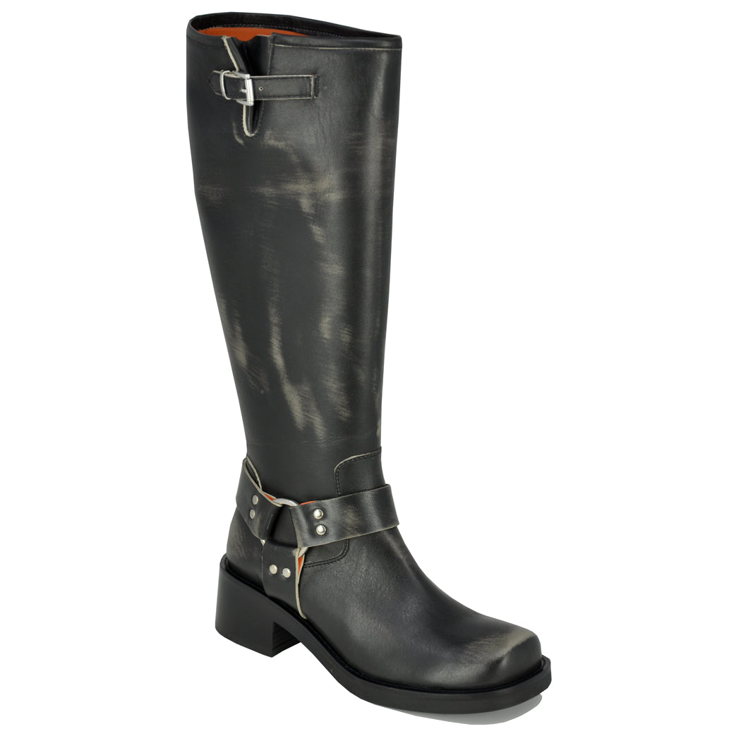 Lacy Leather Tall Engineer Boot – Footnotes