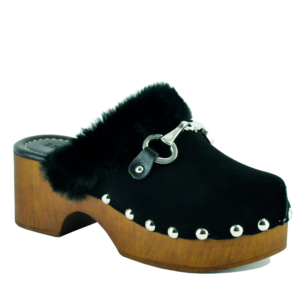Prince Suede Bit Clog Footnotes