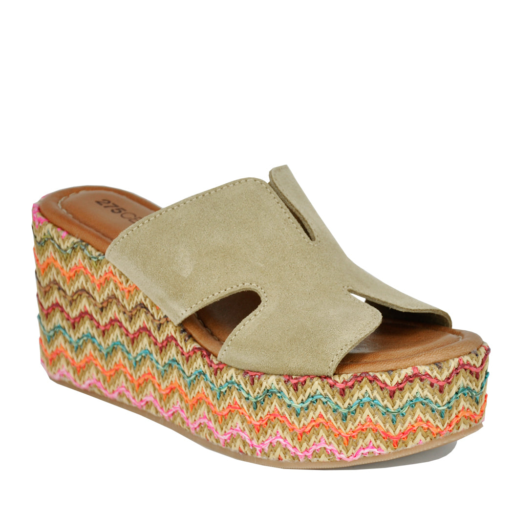 Snoop Multicolor Wedge Platform Slide – Footnotes