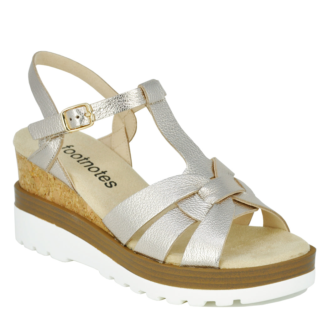 Carly Leather Wedge Sandal – Footnotes