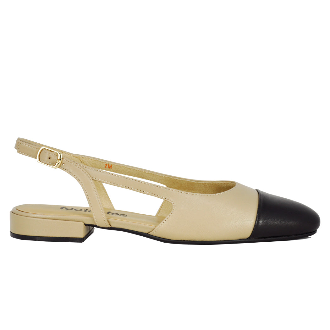 Tisha Leather Cap Toe Slingback – Footnotes