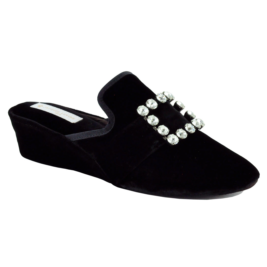 Crystal Velvet Jewel Slipper – Footnotes