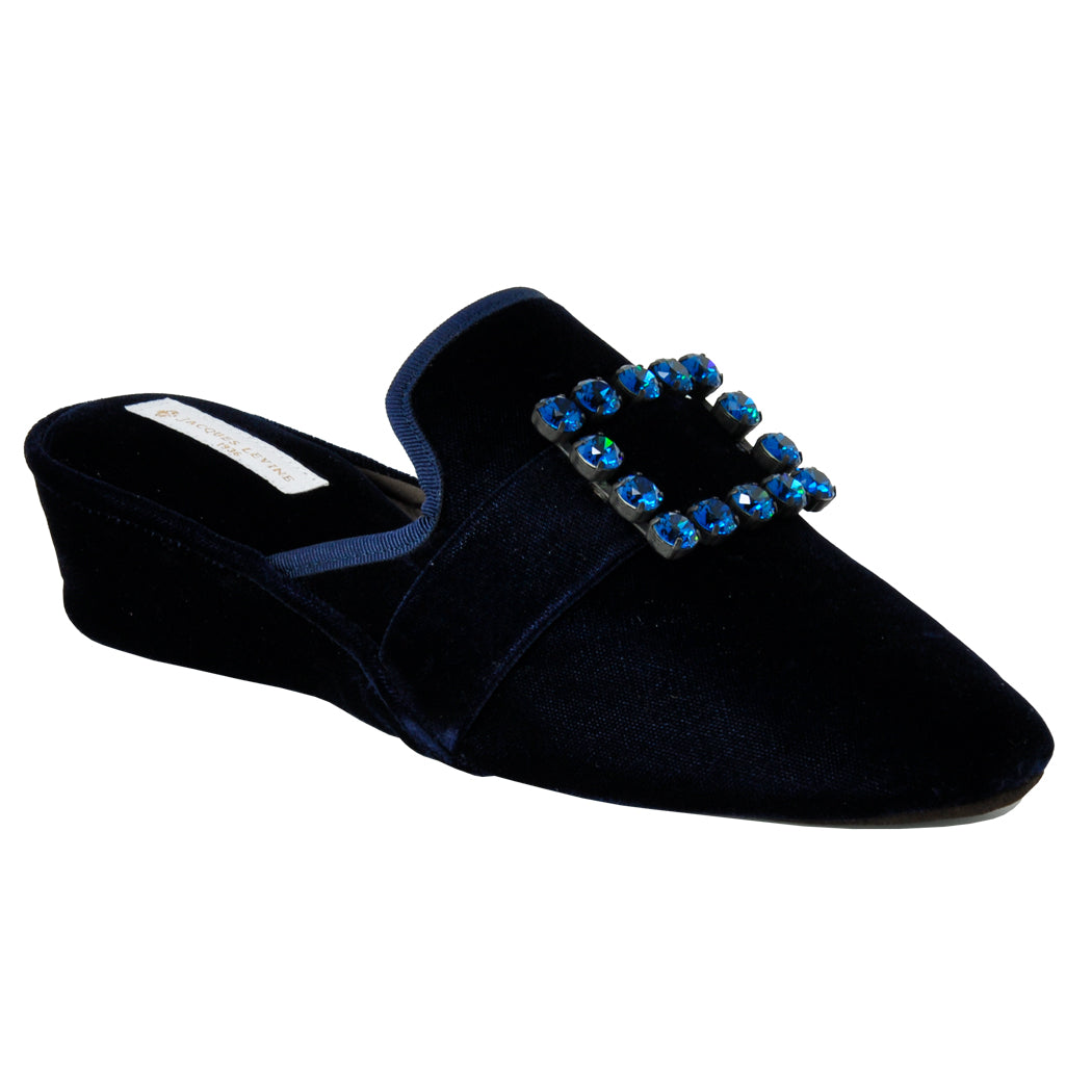 Crystal Velvet Jewel Slipper – Footnotes