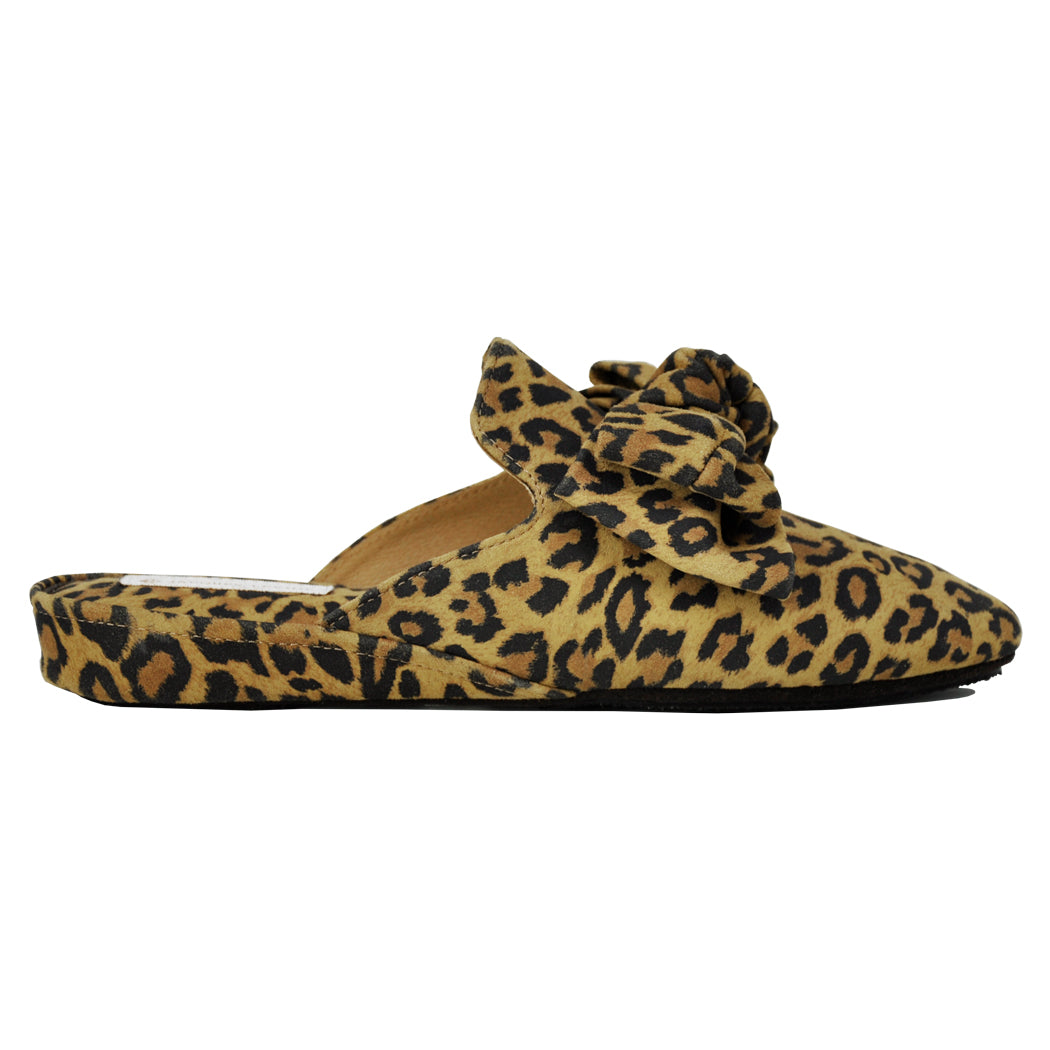 Maya Leopard Bow Slipper – Footnotes