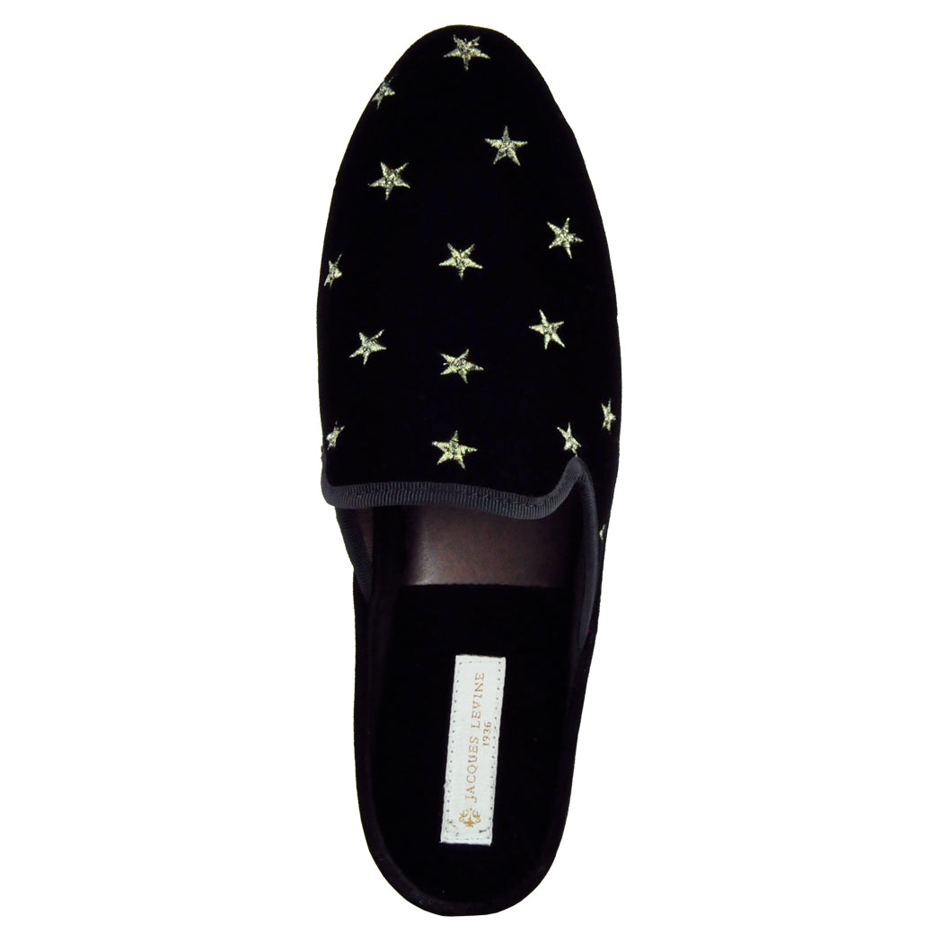 Starry Velvet Embroided Star Slipper – Footnotes