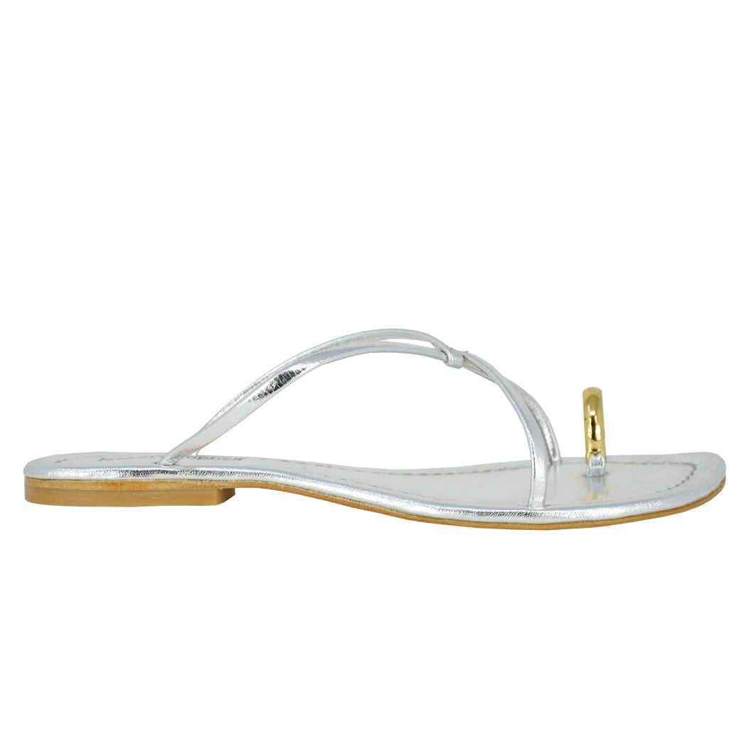 Pacifico Leather Toe Ring Flat Sandal – Footnotes