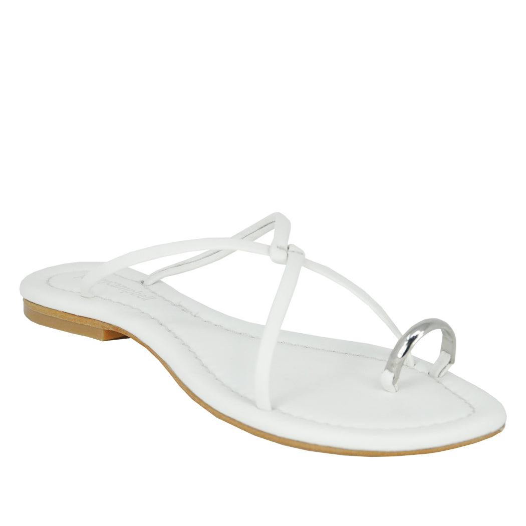 Pacifico Leather Toe Ring Flat Sandal – Footnotes