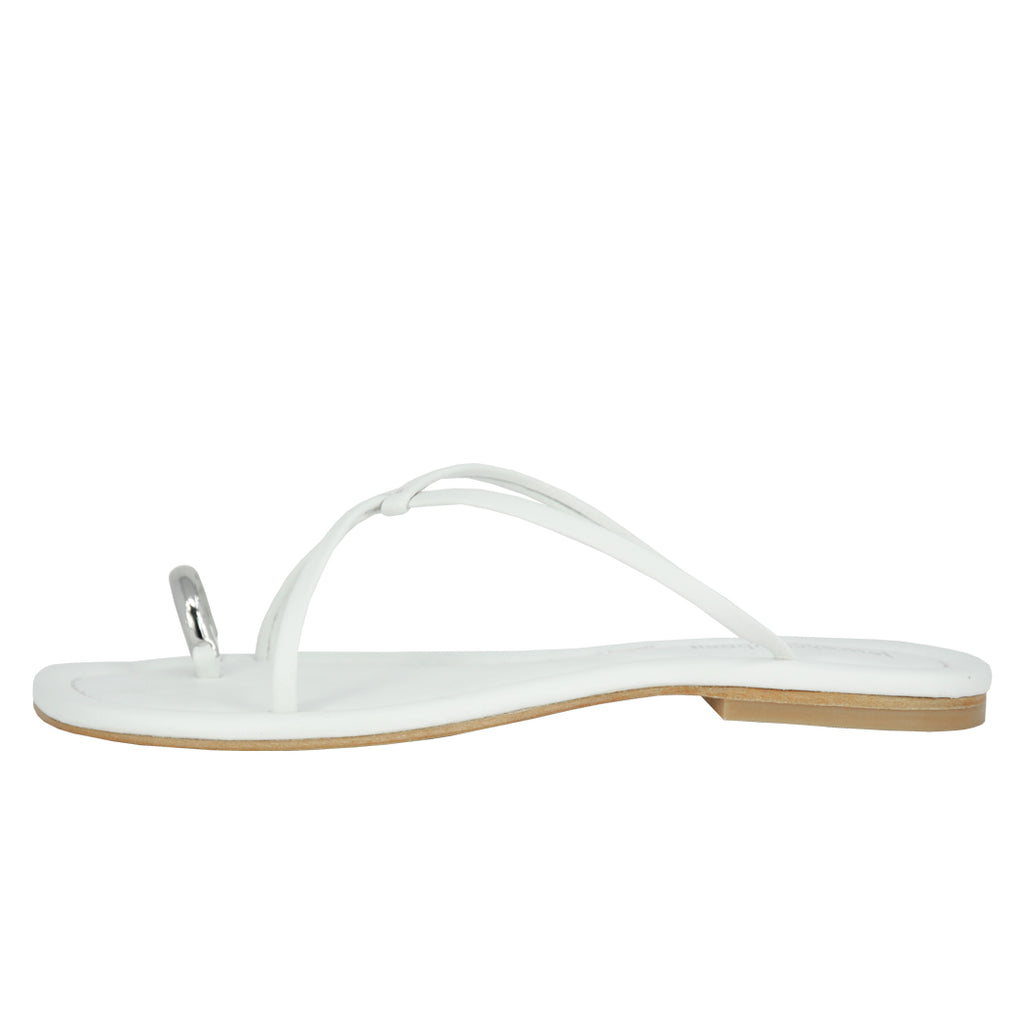 Pacifico Leather Toe Ring Flat Sandal – Footnotes