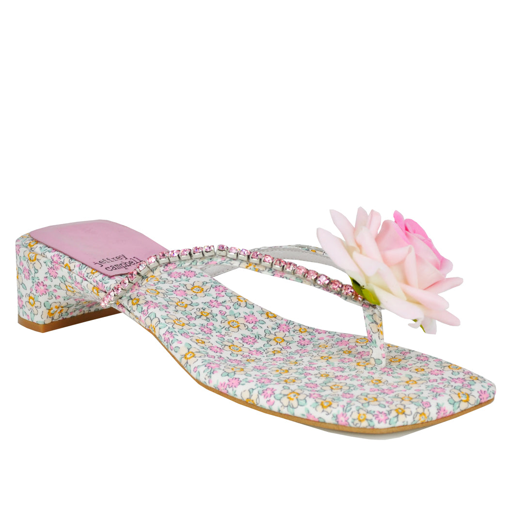 Primrose Multicolor Flower Heel Sandal – Footnotes