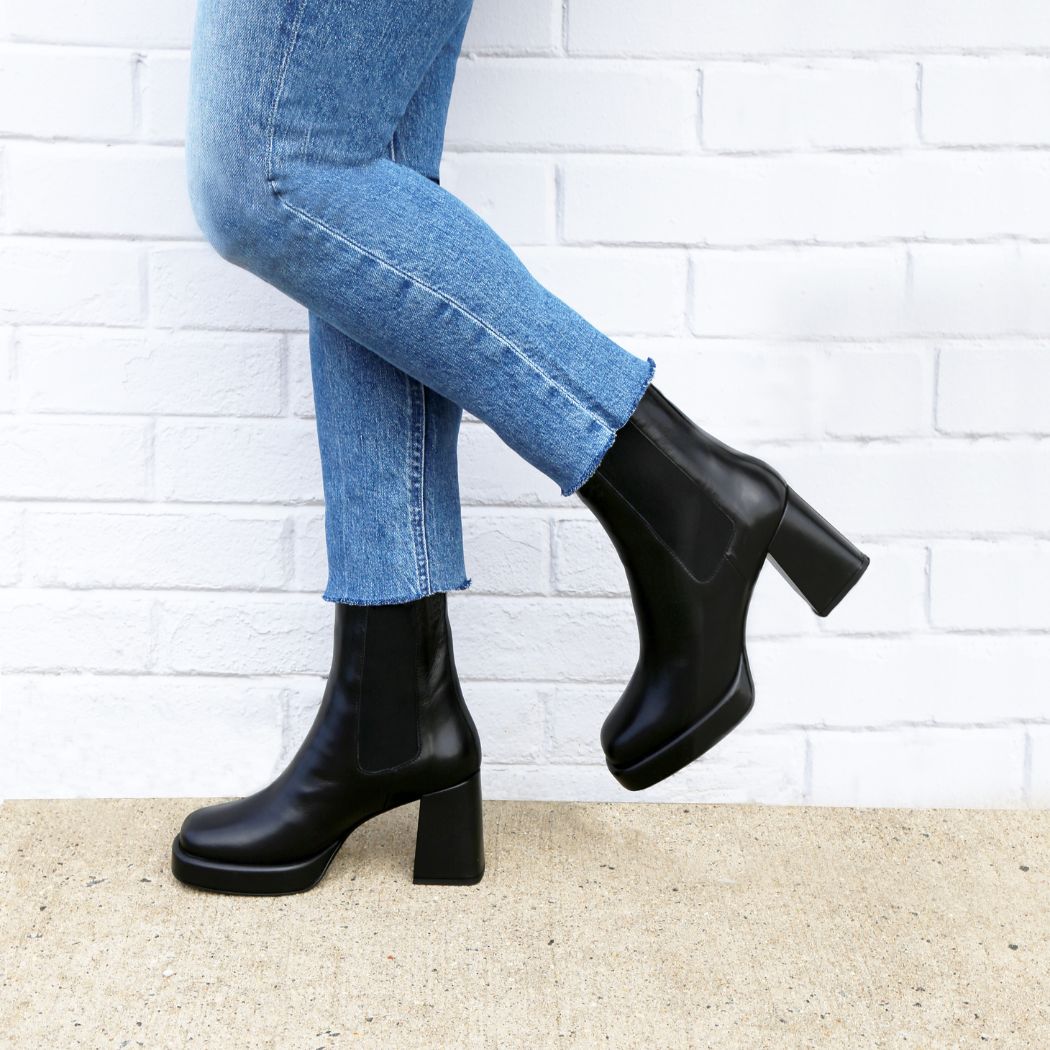 Mandy Leather Platform Boot – Footnotes
