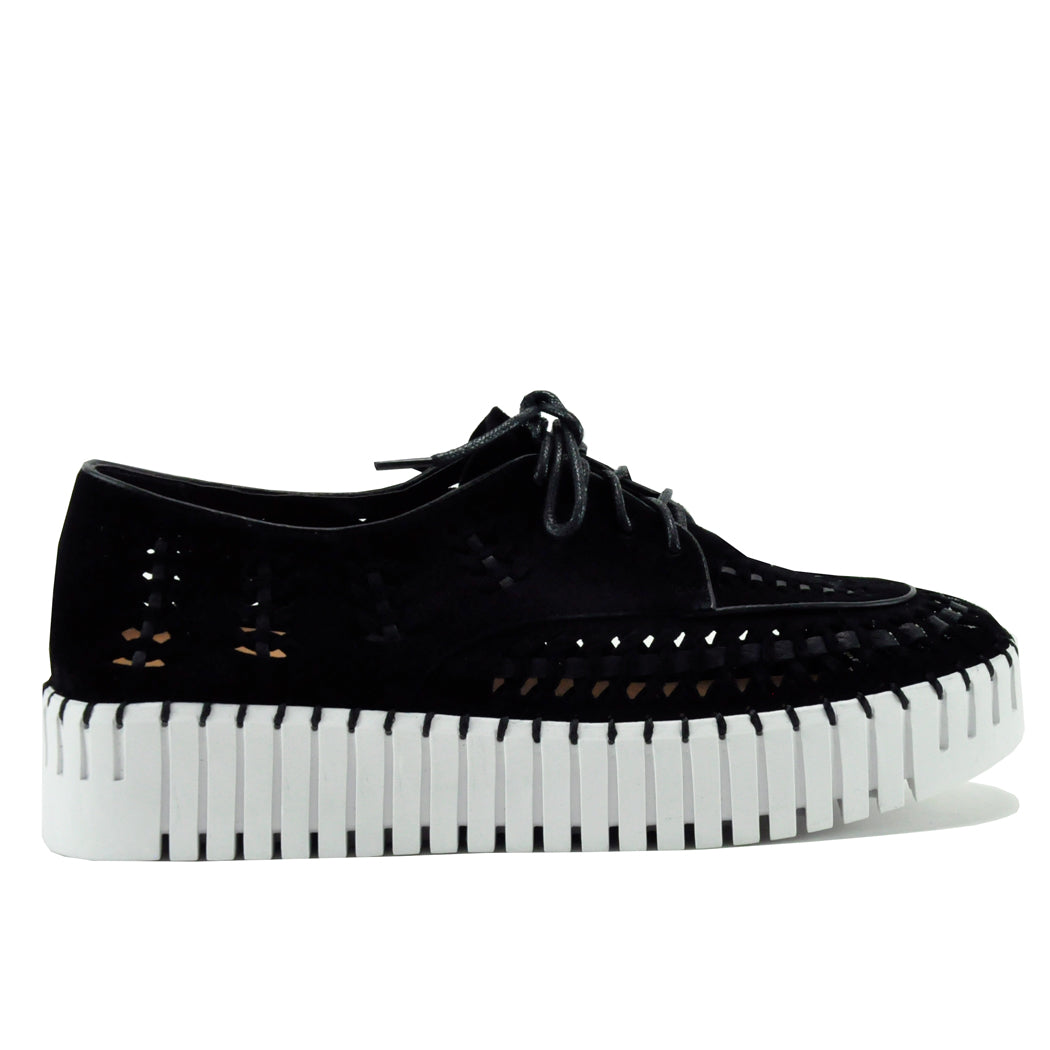 Brodies Suede Tie Closed Flat – Footnotes